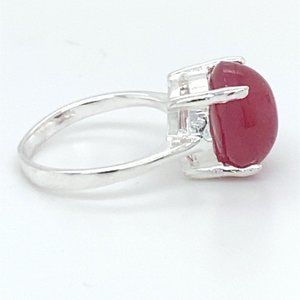 Jewelry | Ruby 69ct Platinum Solid Silver Ring | Poshmark